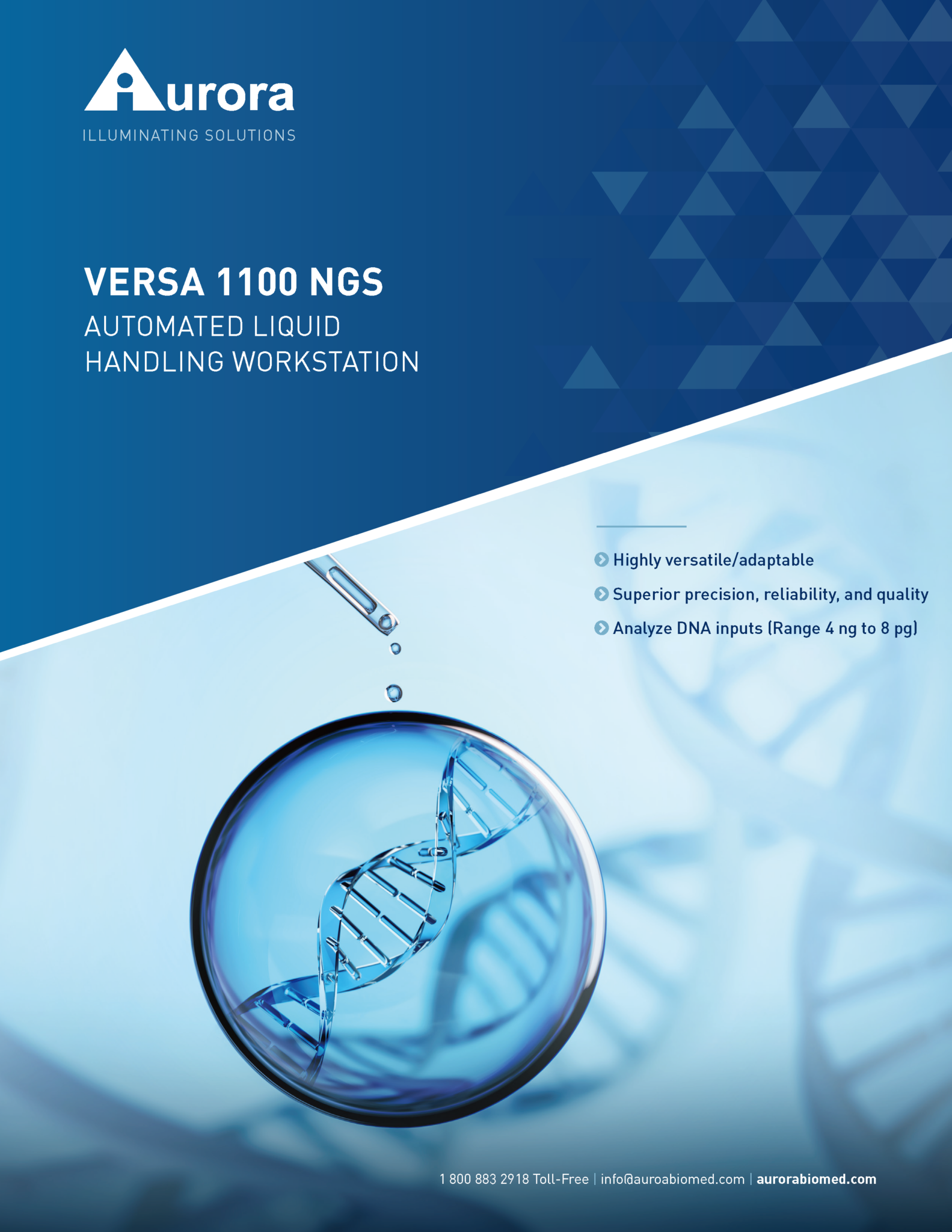 VERSA 1100 NGS Brochure - Aurora Biomed