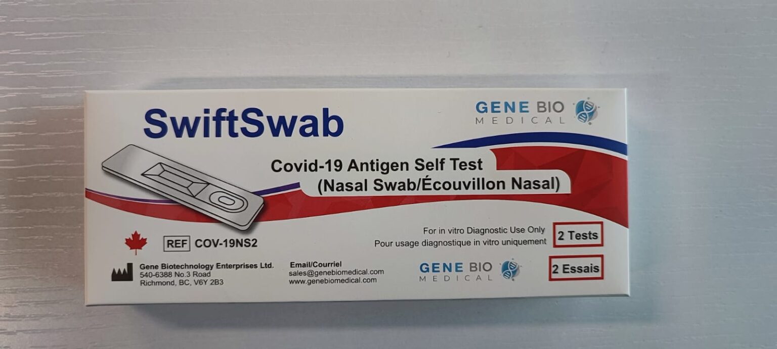 SwiftSwab™ COVID -19 Antigen Self Test (2 Tests/pack)